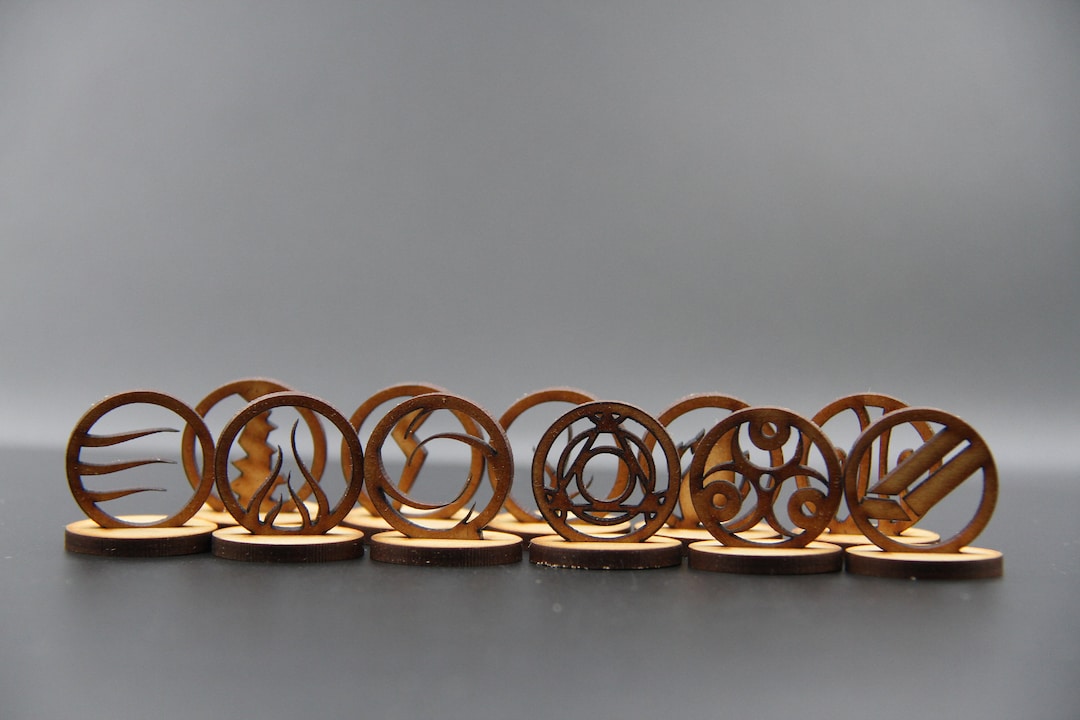 Elemental Tokens Laser Cutting Files for Dnd and Tabletop Gaming - Etsy UK