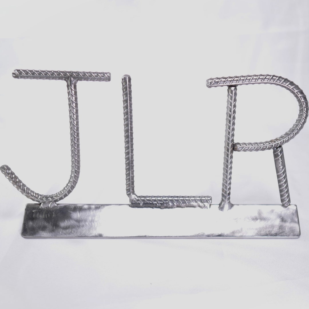 Custom Signs Made to Order in Steel Half Inch Rebar Letters Mounted on ...
