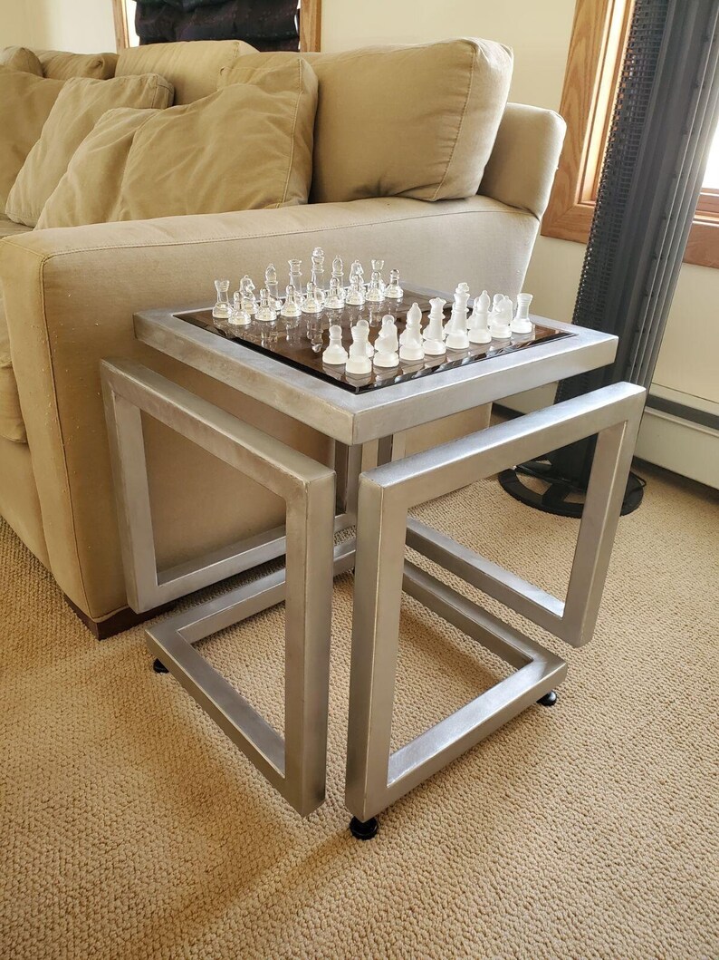Infinity Cube Table With Custom Options Custom End Table Steel End ...
