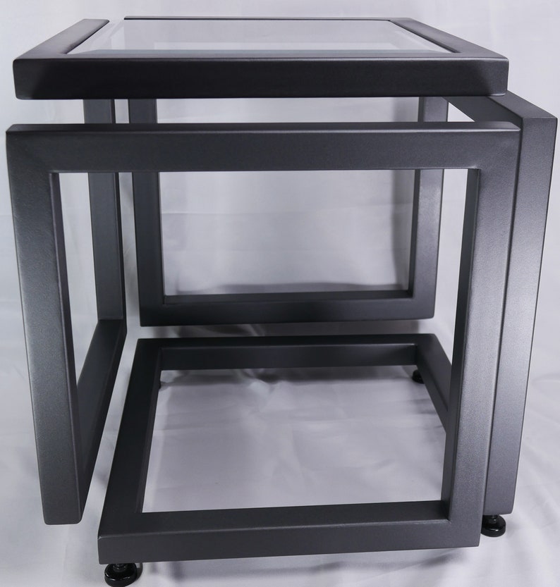 Infinity Cube Table With Custom Options Custom End Table Steel End ...