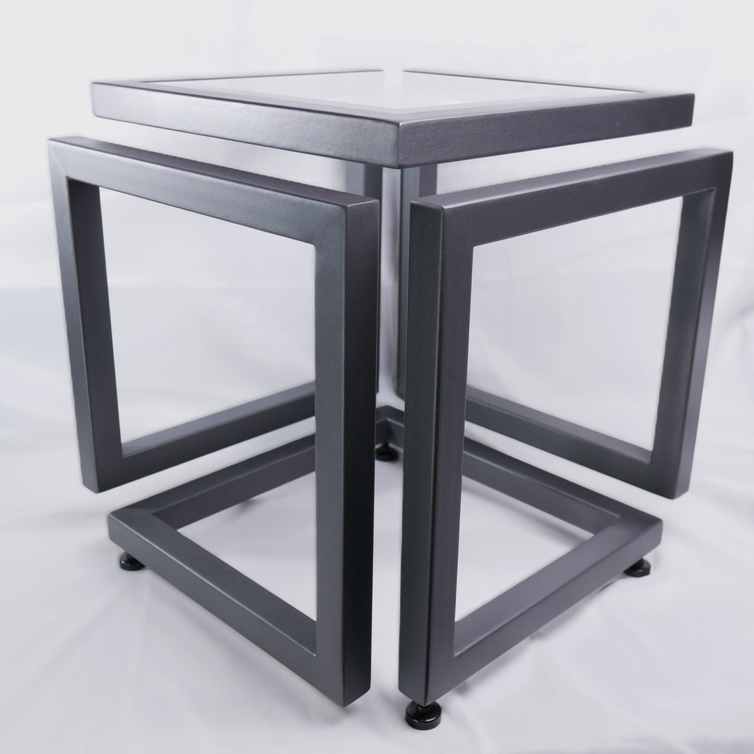 Infinity Cube Table With Custom Options Custom End Table Steel End ...