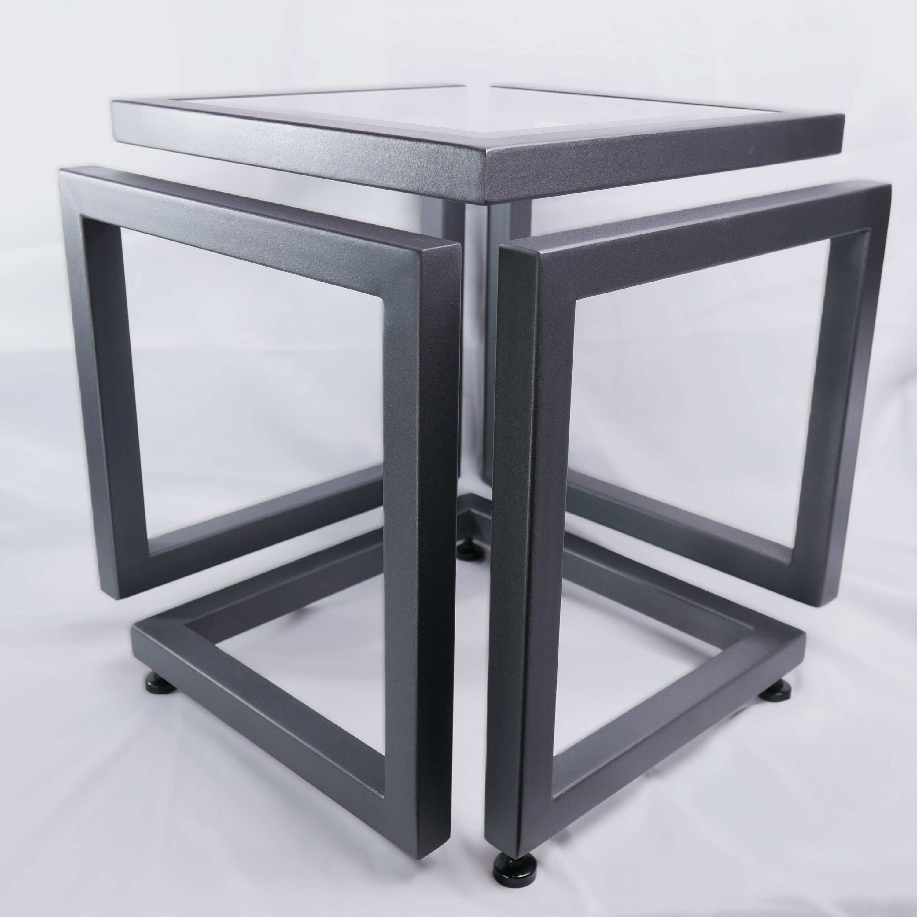 Infinity Cube Table With Custom Options Custom End Table Steel End ...