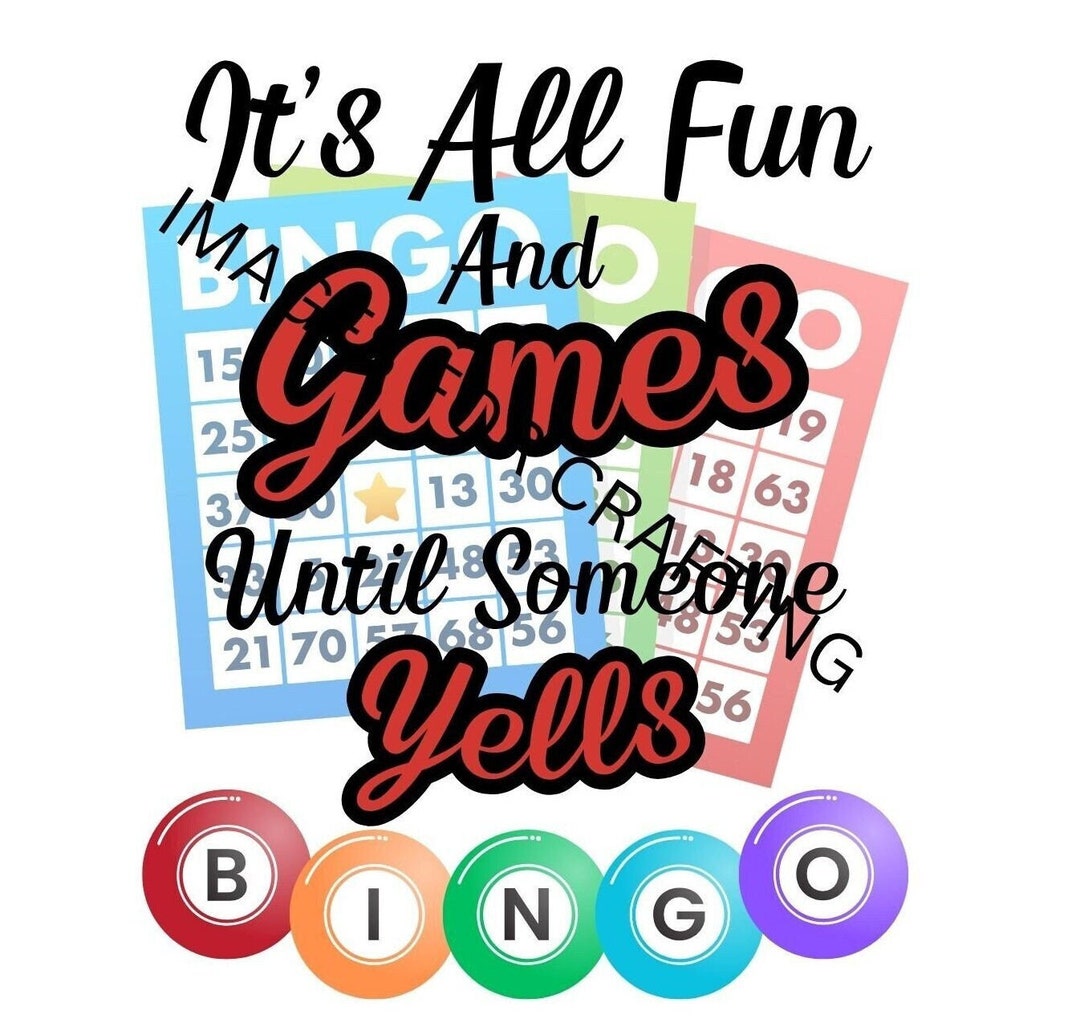 BINGO Fun and Games - SVG/PNG Files - Etsy