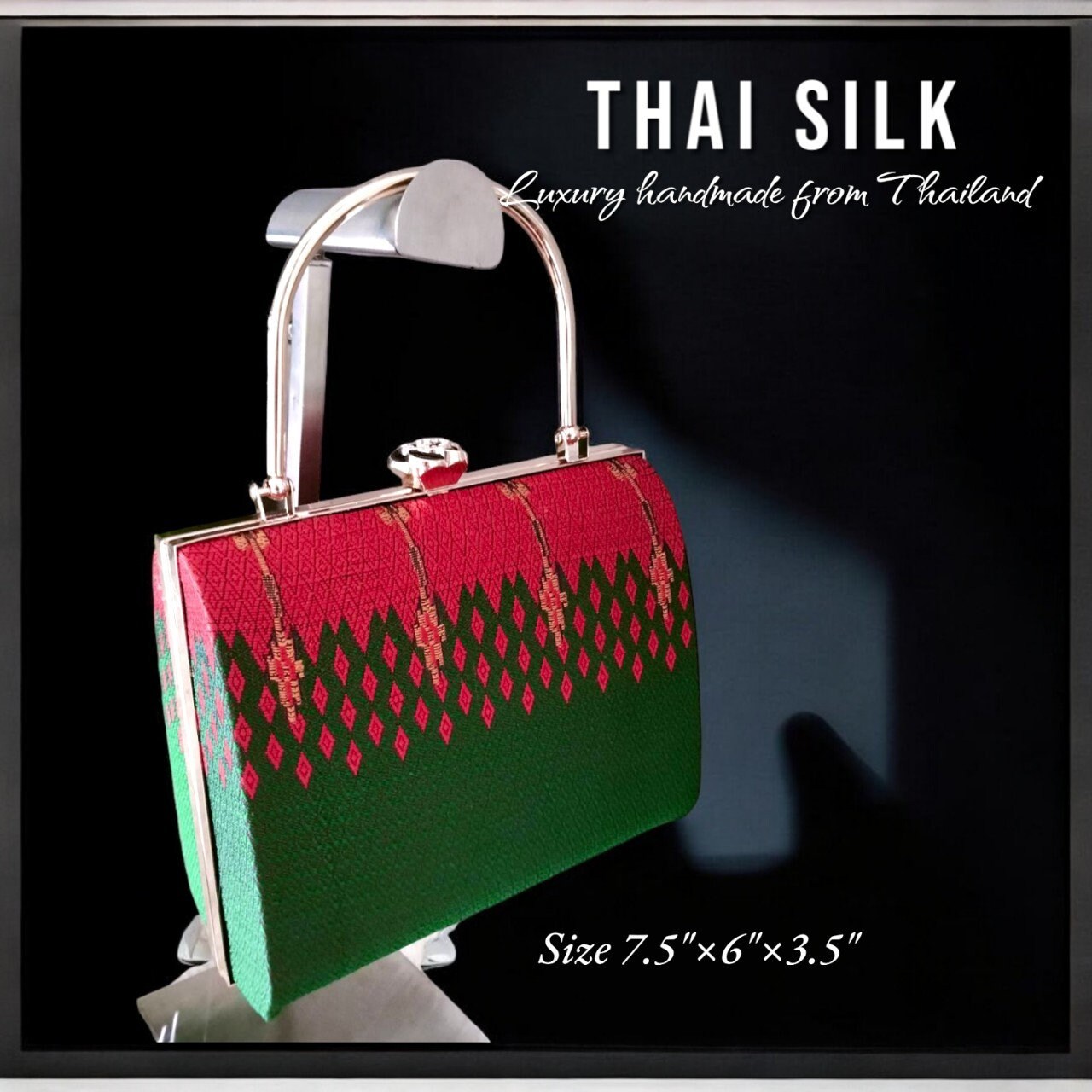 Thai Silk, Handbag Made From Real Silk Special Decoration Version - Etsy