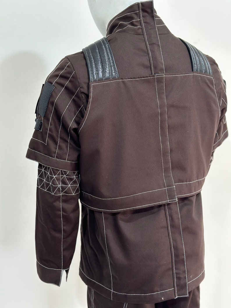 Mandalorian Brown 3 Piece Flight Suit With Vest, Mandalorian Brown 3 ...