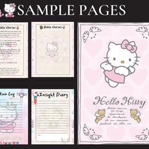 Hello Printable Kitty Prayer Journal, Cute Kitten Daily Prayer, Bible ...