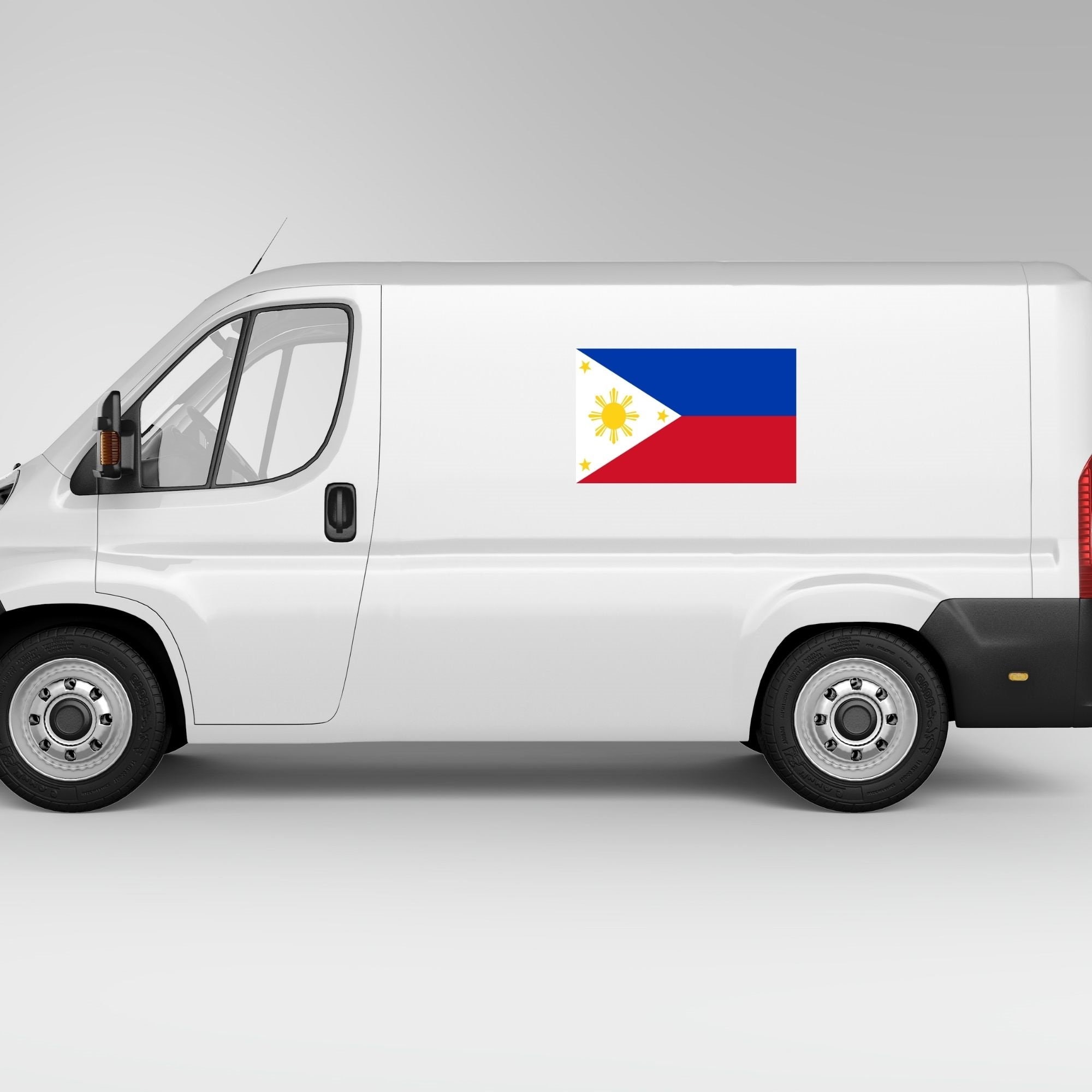 Philippine Flag Bumper Sticker, Weatherproof Flag Sticker, Vinyl Flag ...