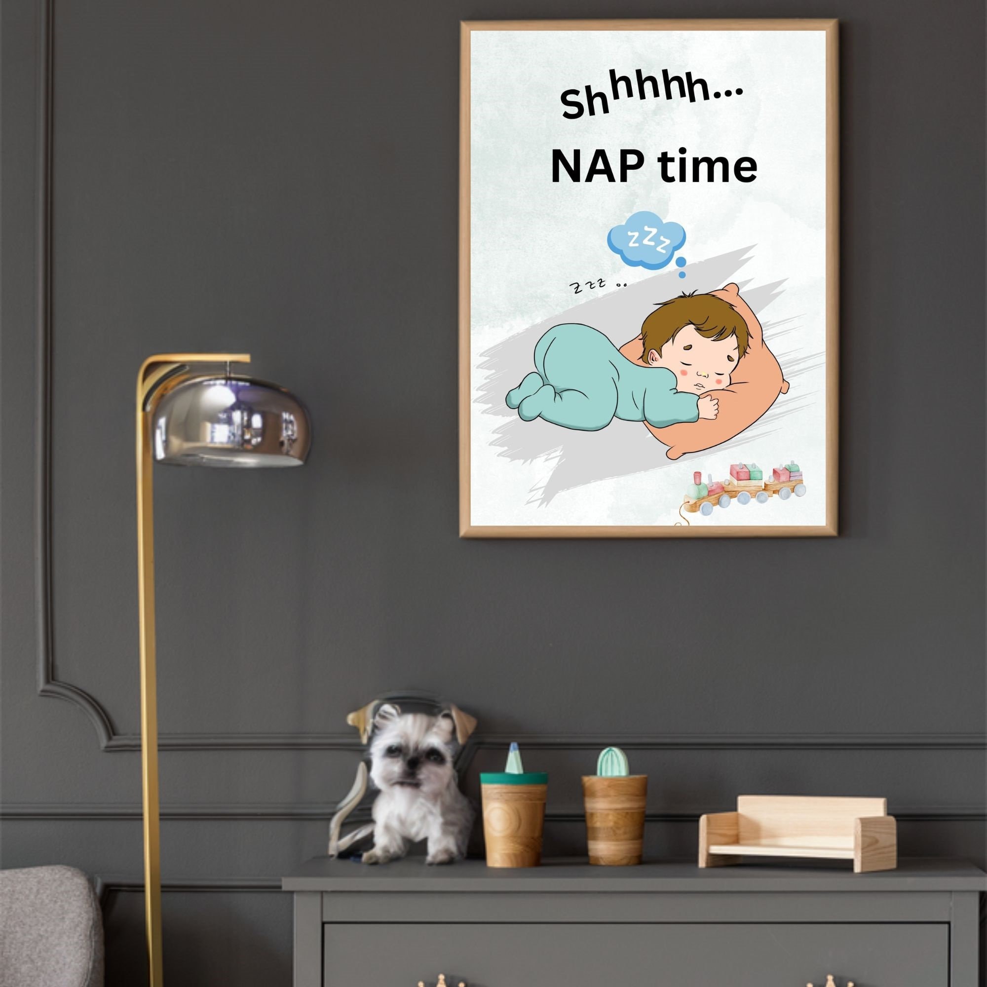 Nap Time Sign Poster, Baby Sleeping Door Sign Poster, Wall Art Poster ...