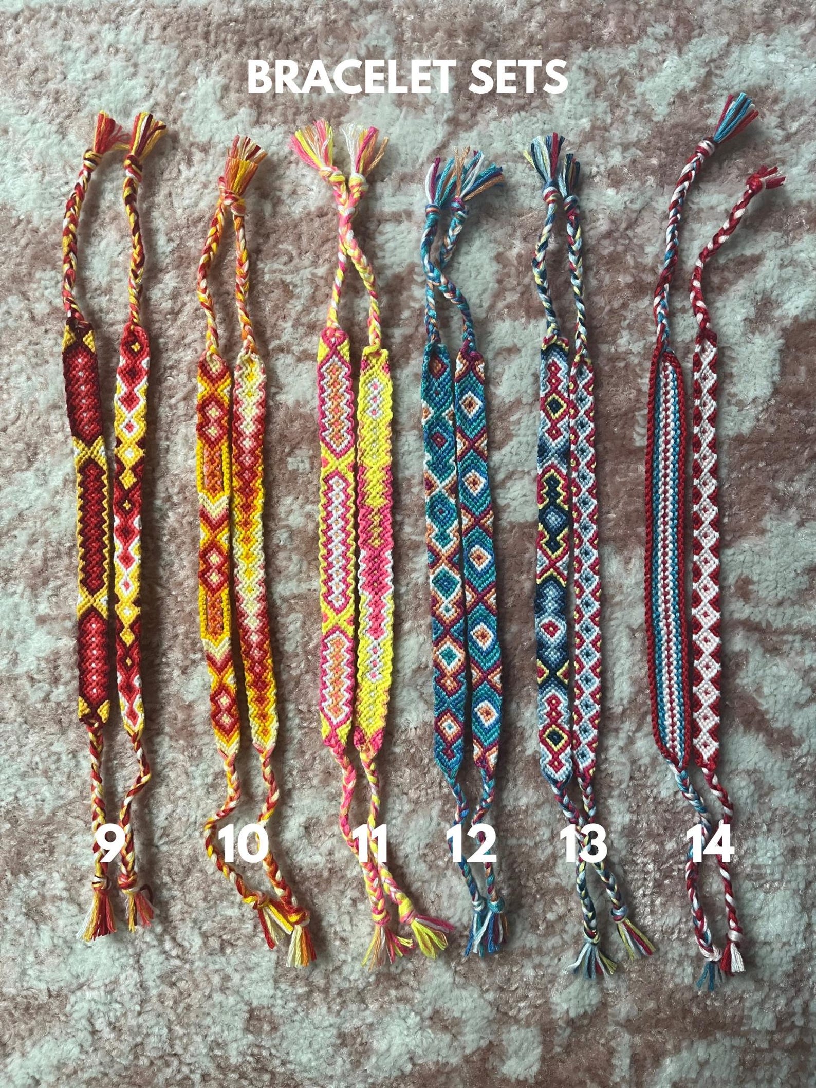 Hand Woven Friendship Bracelet: Embroidered String Bracelet - Etsy
