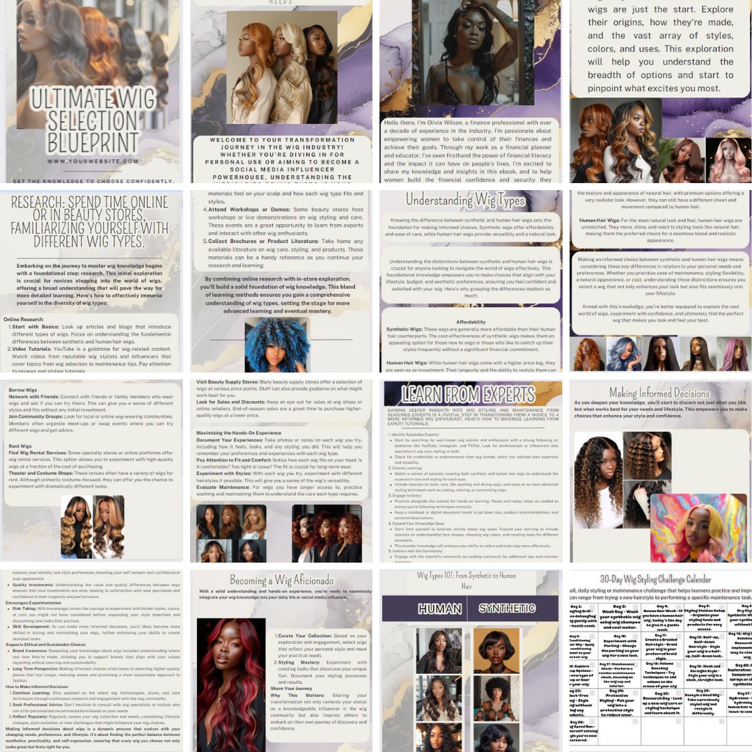 Ultimate Wig Selection Blueprint: Master Wig Choice & Styling for ...