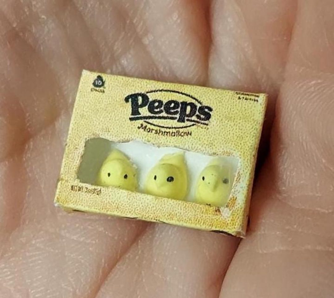 1:12 Scale Box of Peeps - Chicks - Etsy