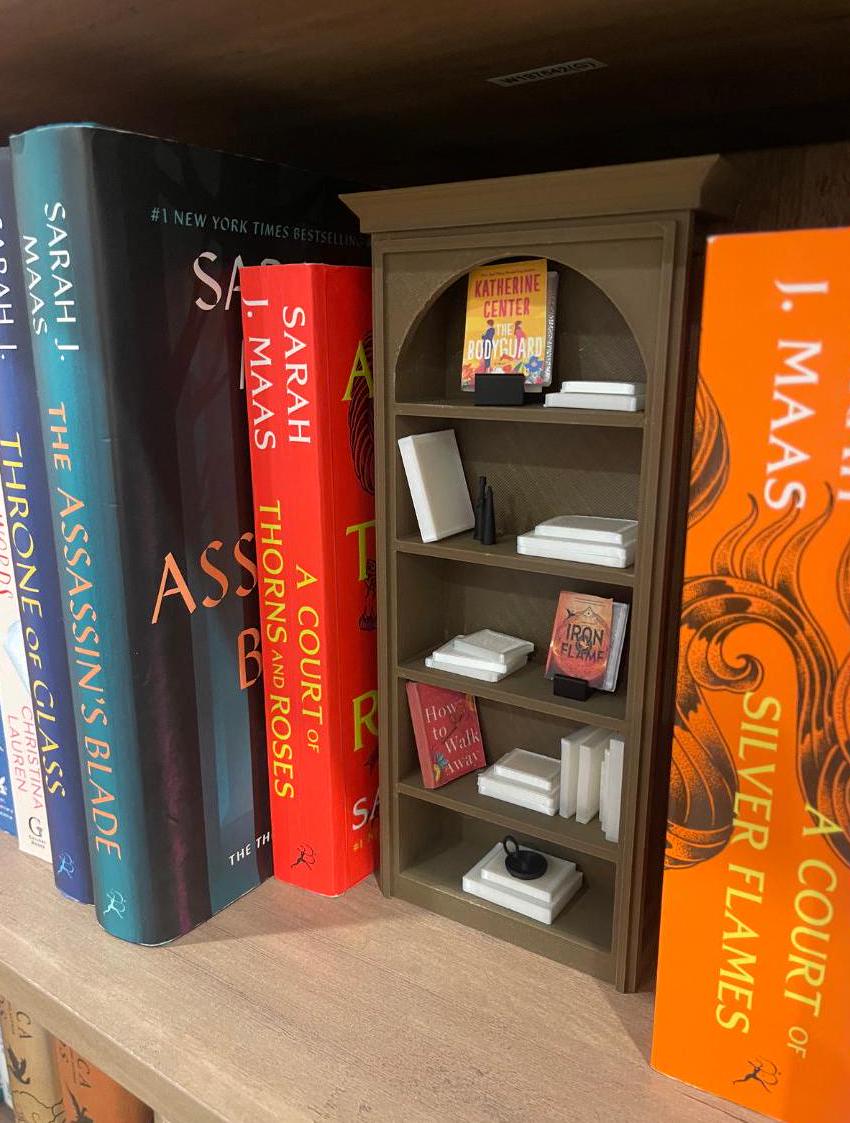 3D Printed Miniature Bookshelf | Novelty Gift for Book Lovers| Eco ...