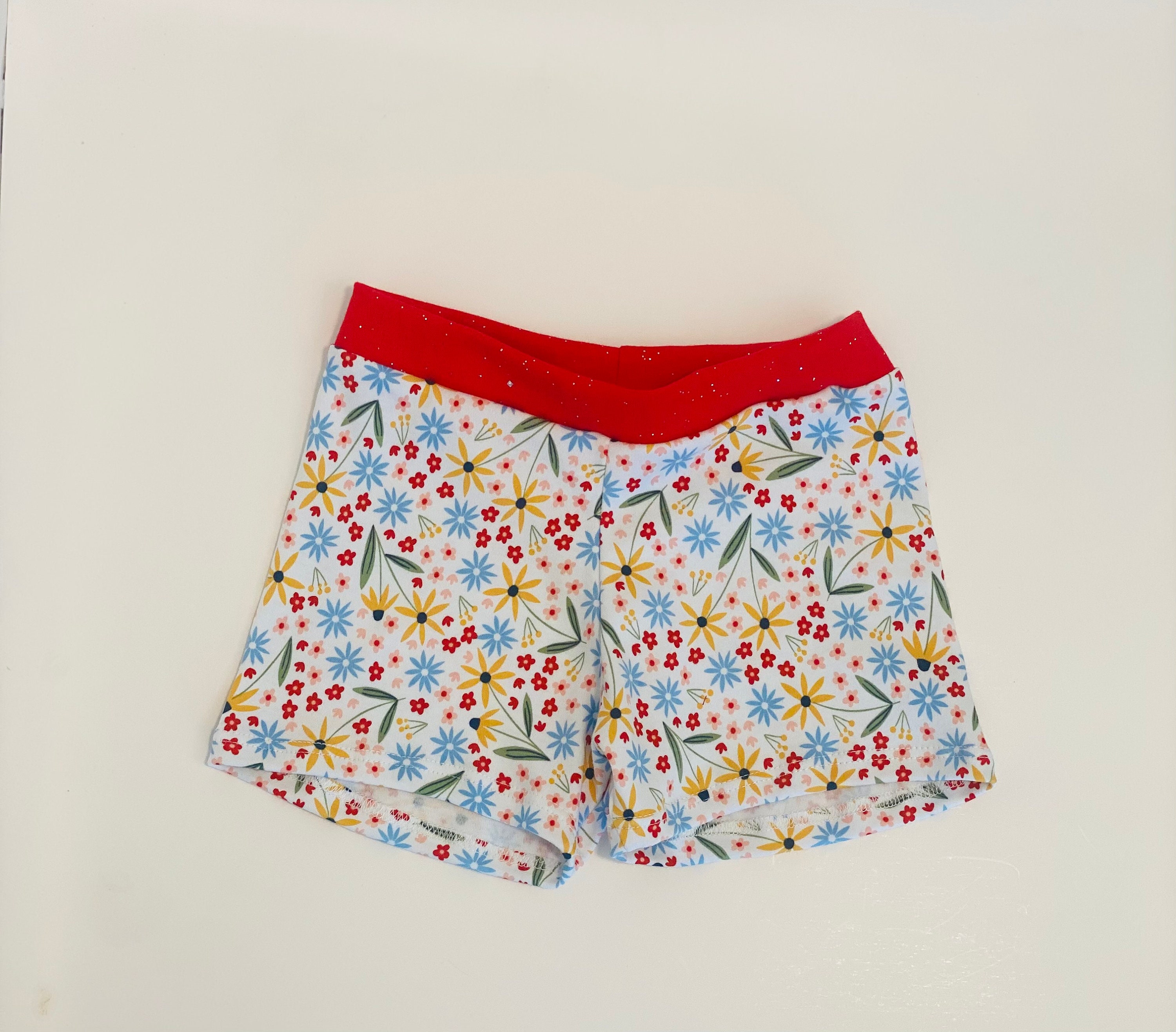 Kids Sparkly Red With Floral Dance SET - Dance Tank Top AND Shorts - Etsy