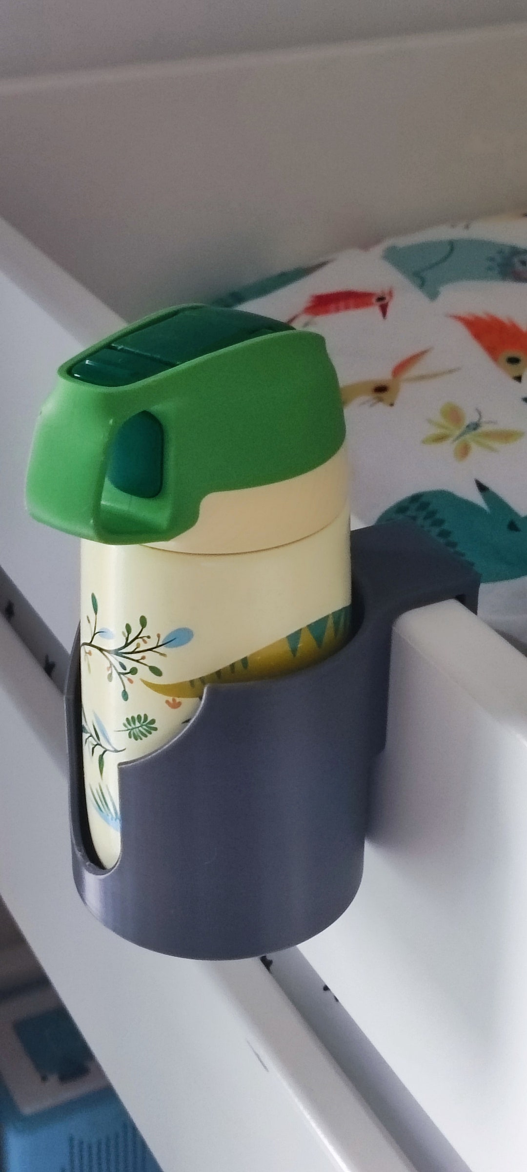 Cup Holder / Bottle Holder for Baby Bed Cot / Edges Various Widths and ...