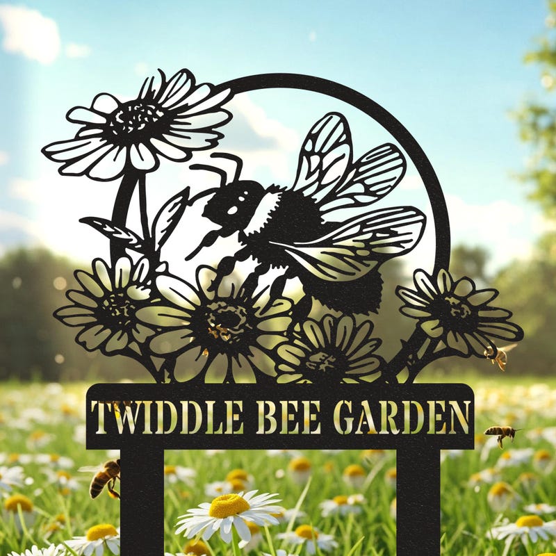 Metal Bee Sign - Etsy