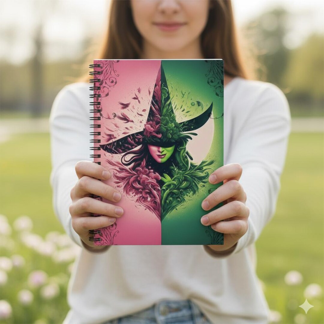 Spiral Notebook, Movie 'wicked' Themed Journal, Gift for Musical Fans ...
