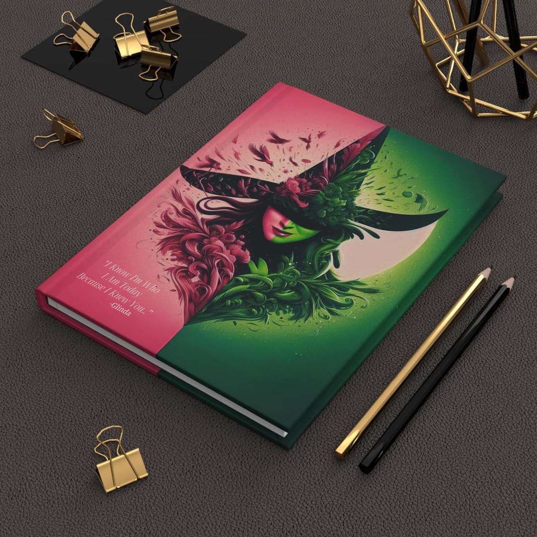 Wicked Journal, Glinda and Elphaba Quotes Hardcover Notebook, Movie Fan ...