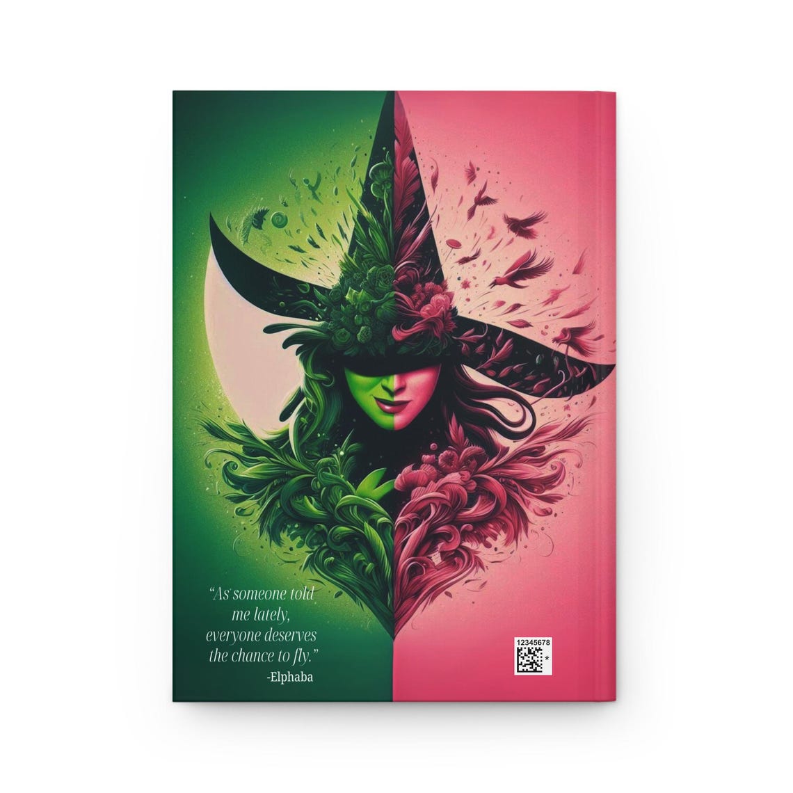 Wicked Journal, Glinda and Elphaba Quotes Hardcover Notebook, Movie Fan ...