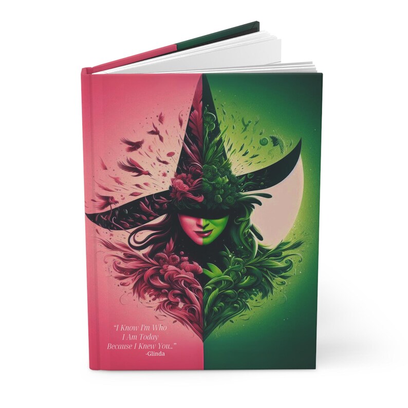 Wicked Journal, Glinda and Elphaba Quotes Hardcover Notebook, Movie Fan ...