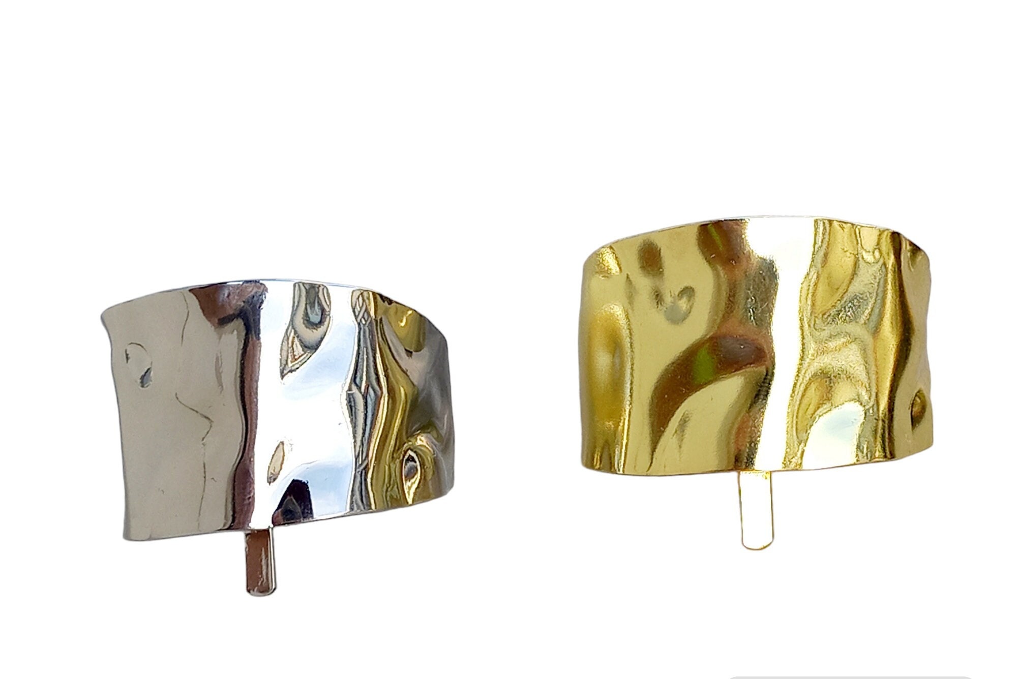 Glossy Ponytail Cuff Hook, Metal Wedding Hair Cuff, Metal Hair Tie ...