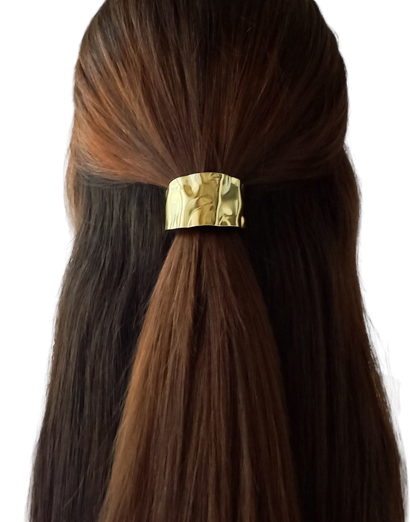 Glossy Ponytail Cuff Hook, Metal Wedding Hair Cuff, Metal Hair Tie ...