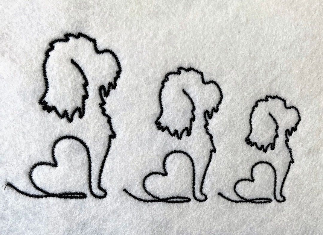 Doodle Embroidery File, Dog Embroidery File - Etsy