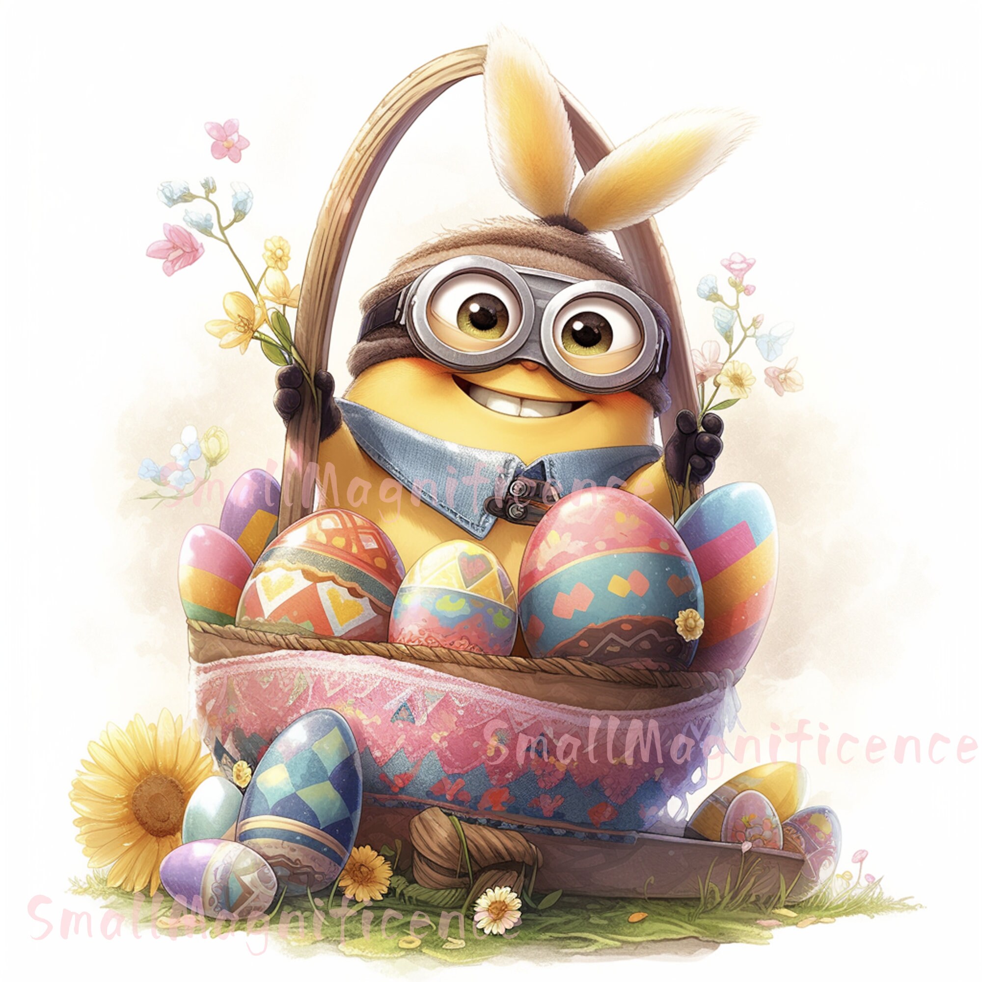 Minions Png, Despicable Me Easter Style Png, Minions Pop Characters, Easter Minions Design ...