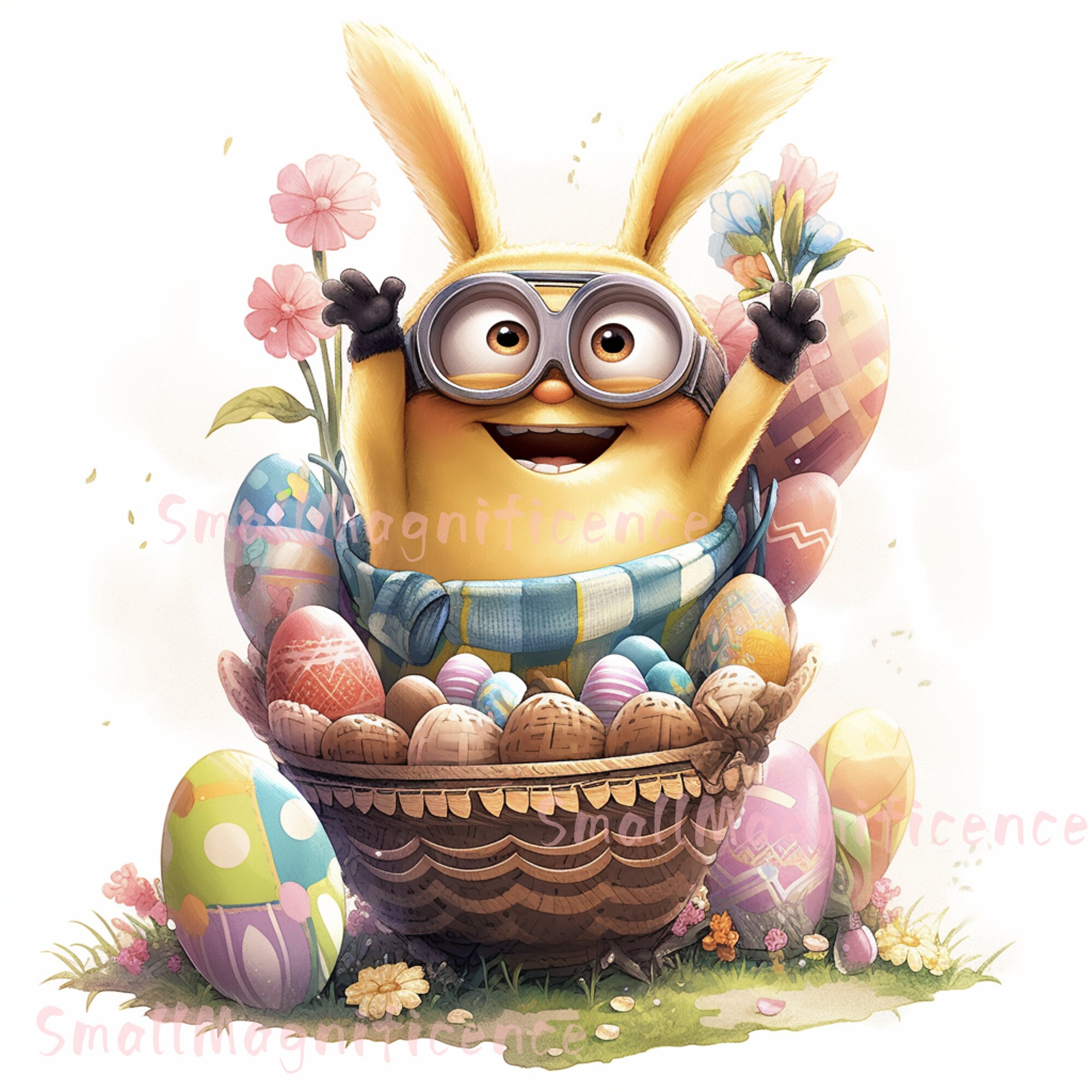 Minions Png, Despicable Me Easter Style Png, Minions Pop Characters, Easter Minions Design ...