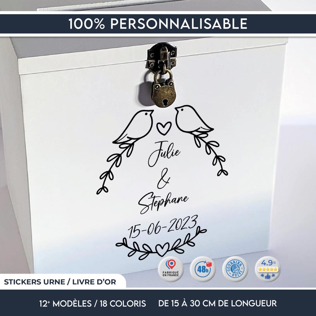 Personalized Stickers for Wedding Wishing Wells – Custom Decorations ...