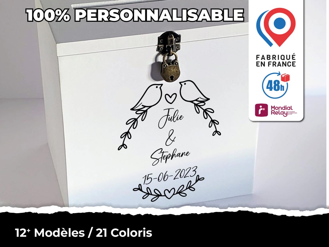 Urn or Guest Book Sticker for Wedding on Plexiglass or Any Other ...