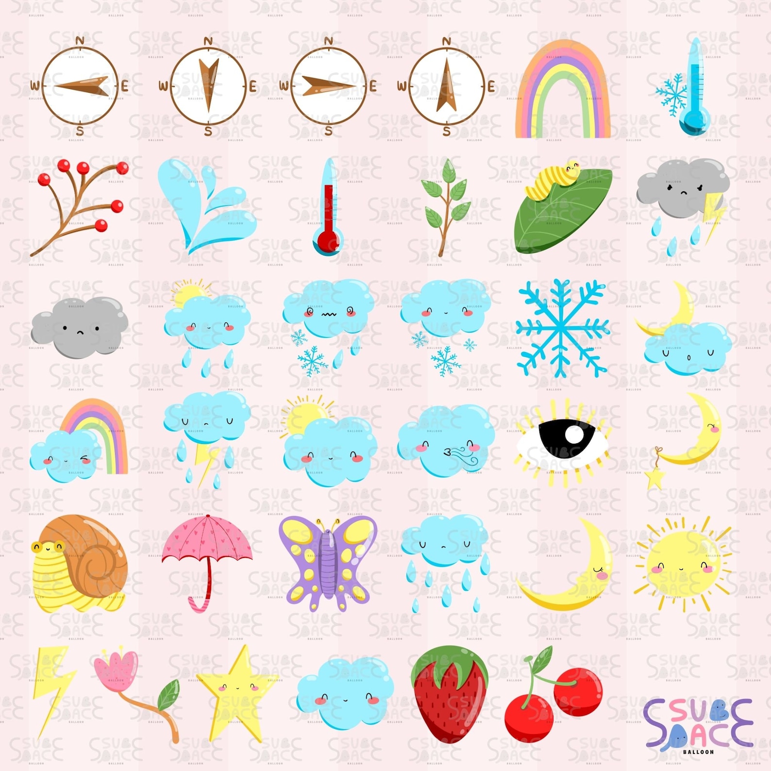 Weather Clipart, Weather Forecast Clipart, Temperature Clipart ...