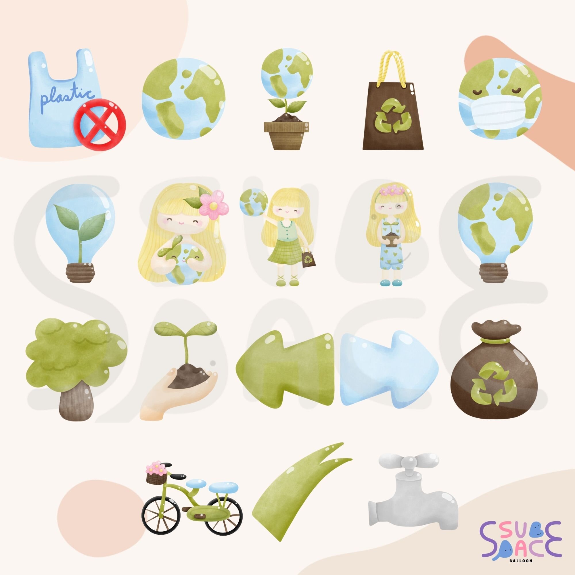 Earth Day Clipart, Earth Day Collection, Earth Day Png - Etsy