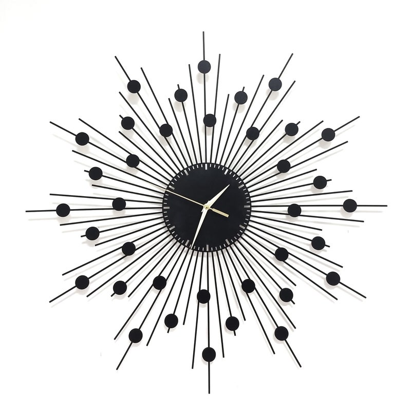 Sunburst Clock - Etsy