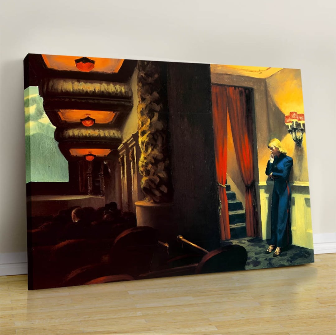 Edward Hopper New York Movie 1939, Modern American Realism Painting ...