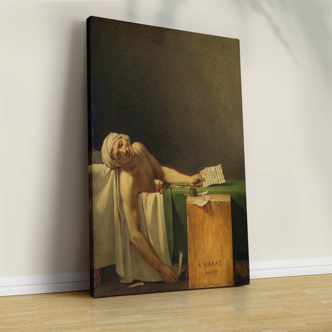 The Death of Marat, Jacques-louis David 1793, Neoclassical Painting ...