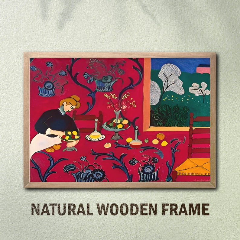 Henri Matisse the Dessert: Harmony in Red 1908, Fauvist Woman Portrait ...