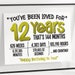 Purple 12th Birthday Sign, You Have Been Loved for 12 Years Sign, 8x10 ...
