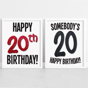 You've Been Loved for 20 Years Printable, 3 Different Posters, 16 ...