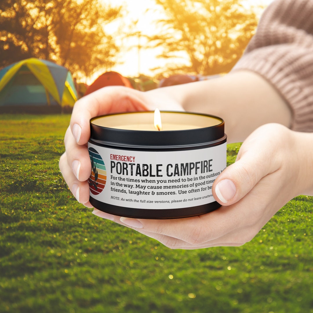 Emergency Portable Campfire Candle - 40 Hour Burn Time in 8oz Tin ...