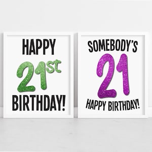 You've Been Loved for 21 Years Printable Bundle, 3 Different Posters ...