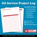 OA Service Project Log, Printable Service Time Sheet, Arrowman ...