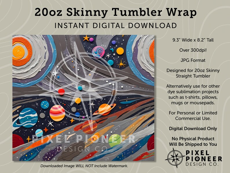 Planets & Galaxies Wrap, Seamless Left-right, Dimensional Cosmic Scene ...