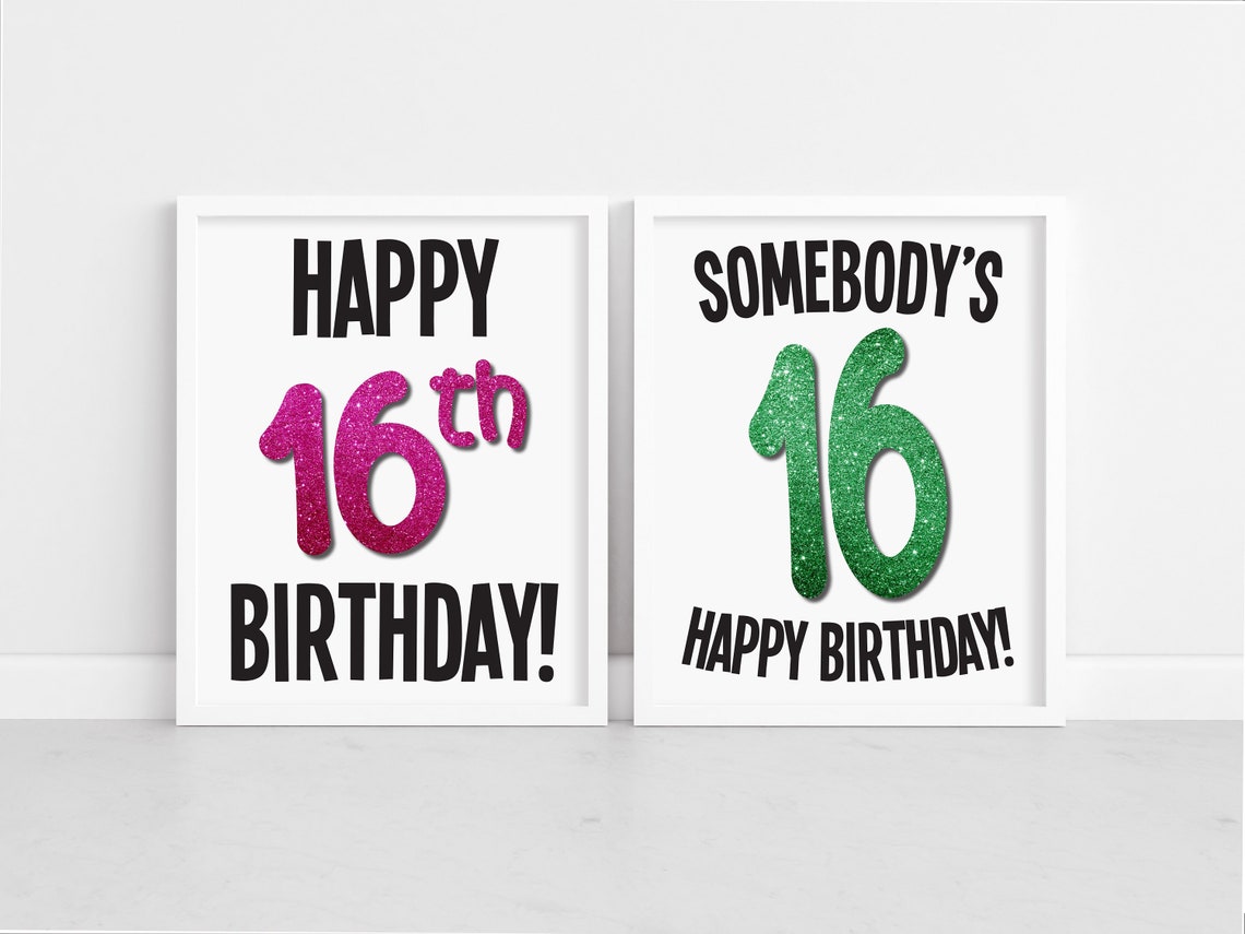 You've Been Loved for 16 Years Printable, 3 Different Posters, 16 ...