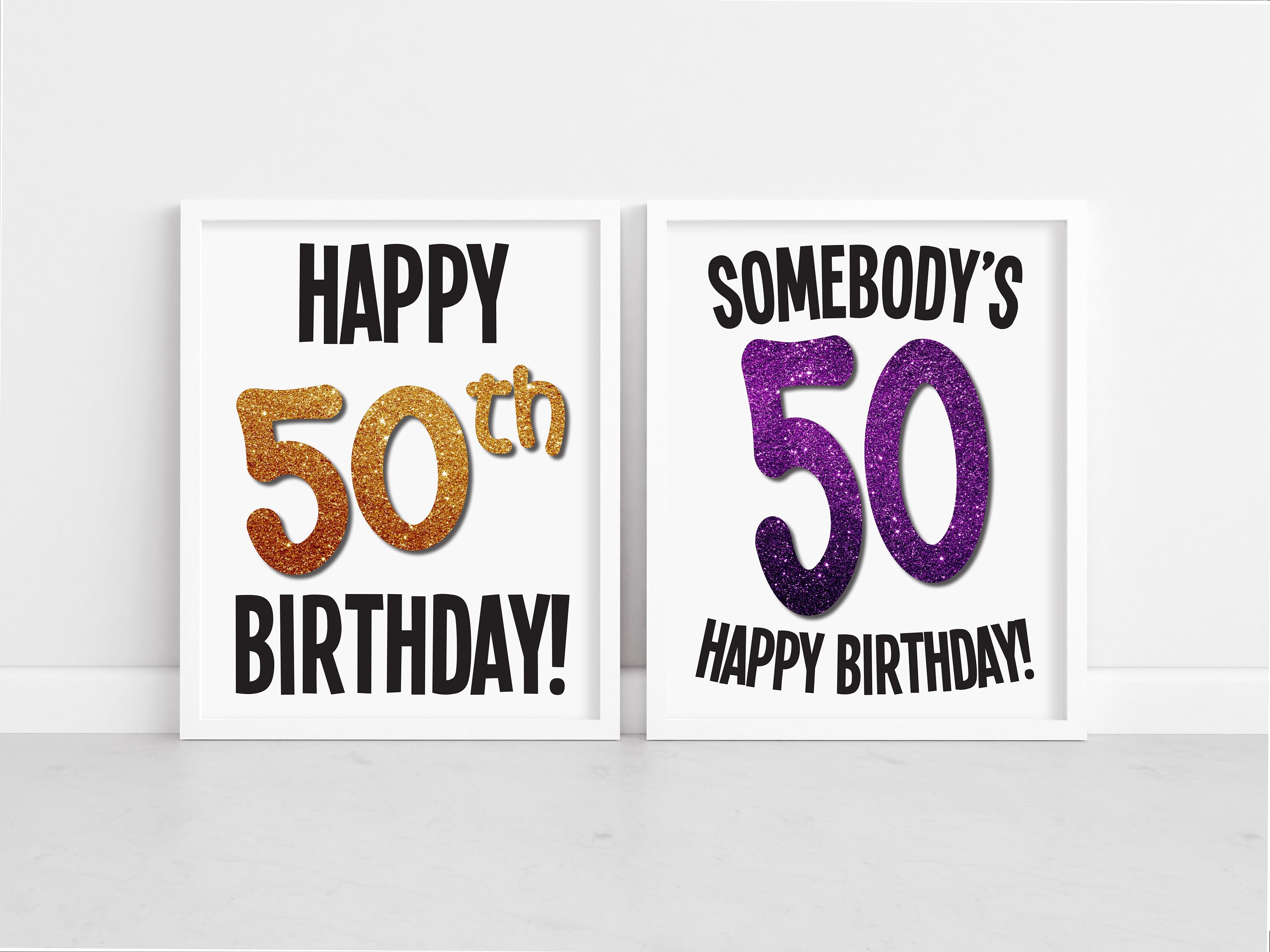 You've Been Loved for 50 Years Printable, 3 Different Posters, 16 ...