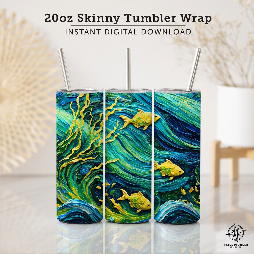 Vibrant Tropical Fish, Seamless Left-right, Painted Cute Aquarium Paper ...