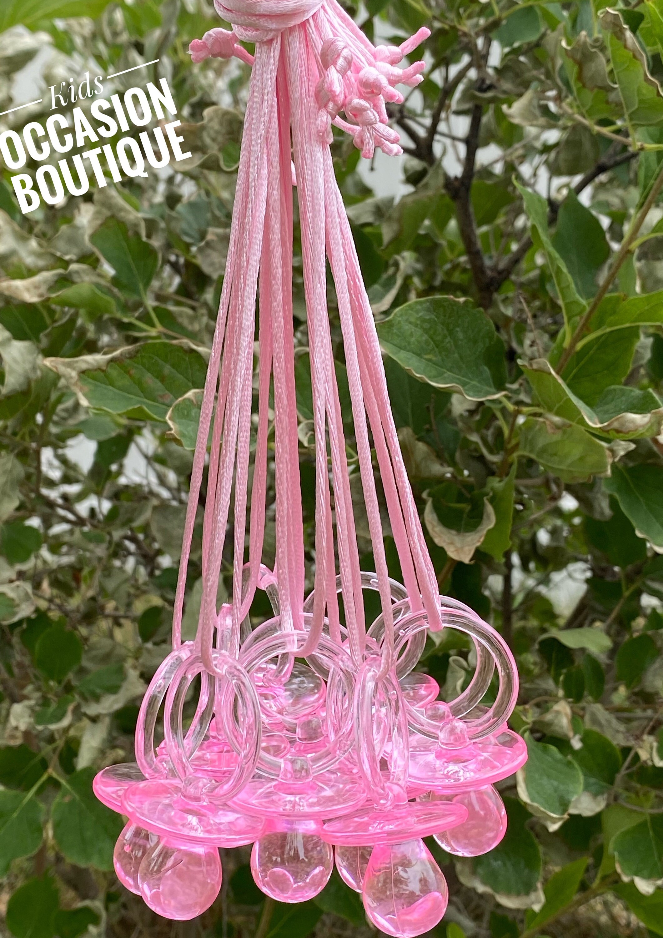 Baby Shower Decoration A Set of 12 Pacifiers Necklace Game Prizes ...