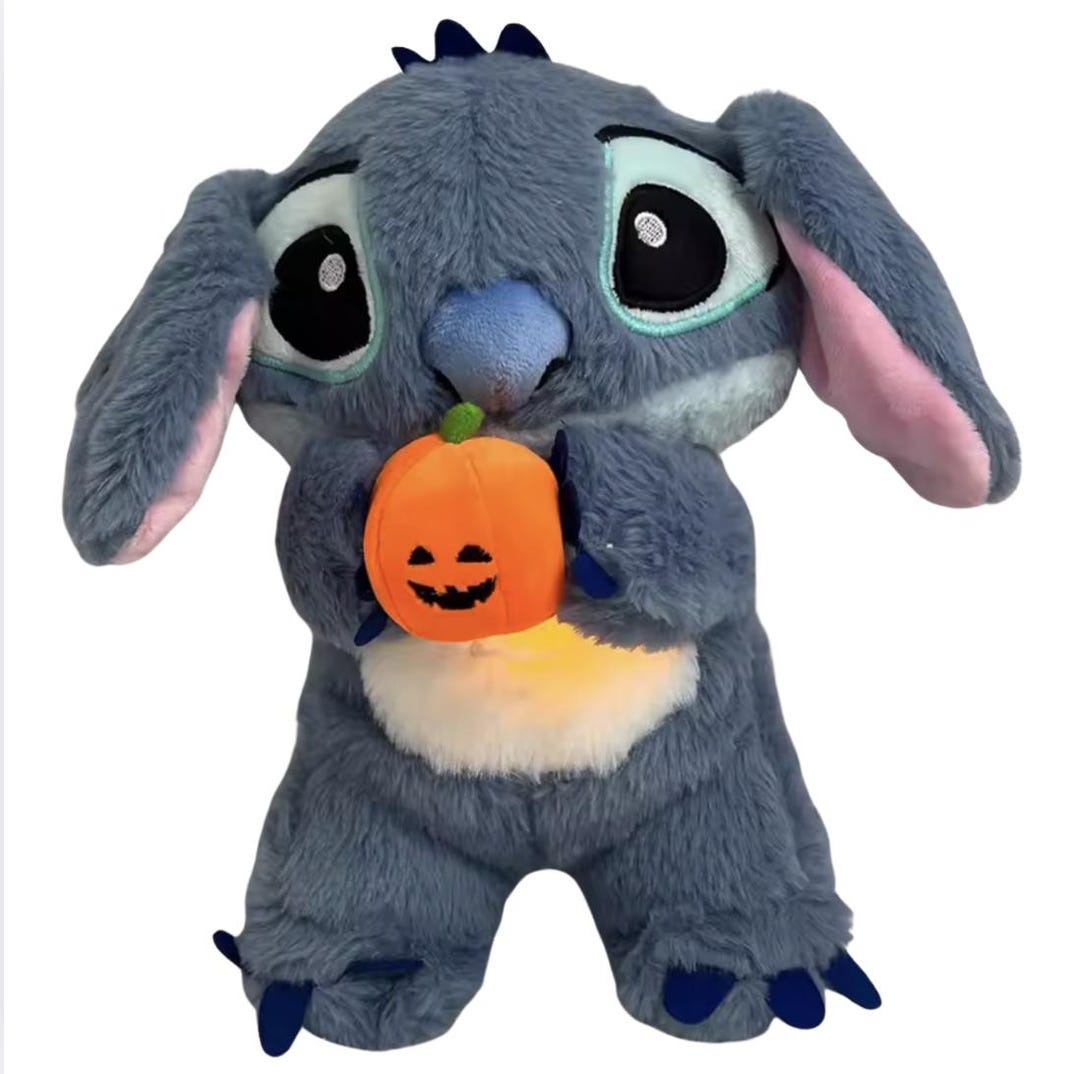 Disney Stitch Halloween Plush Toy - Calming Anime-inspired Plush, Soft ...