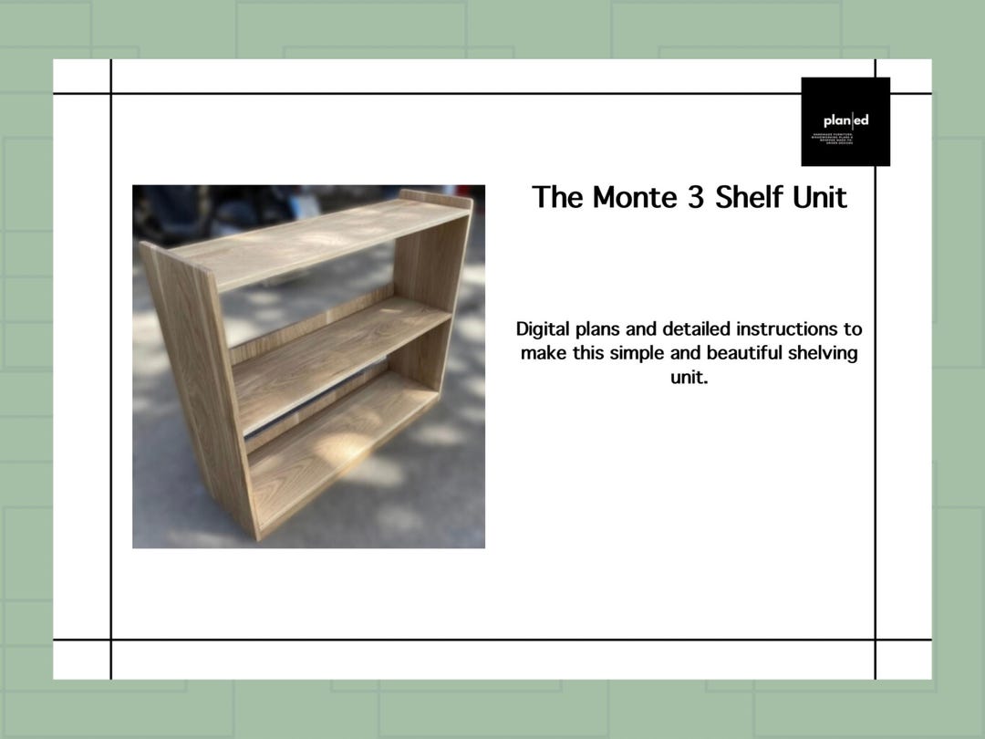 DIY Shelving Build Plan | Digital Download | Montessori Style Shelves ...