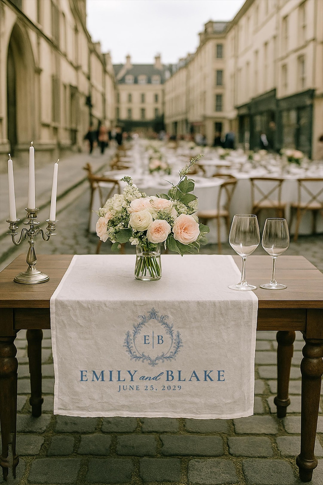 Personalized Wedding Table Runner, Custom Wedding Decor, Linen Wedding ...