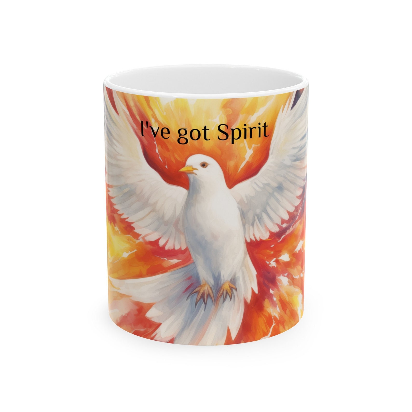 Holy Spirit Coffee Mug White Dove Mug Catholic Home Decor Gift for ...